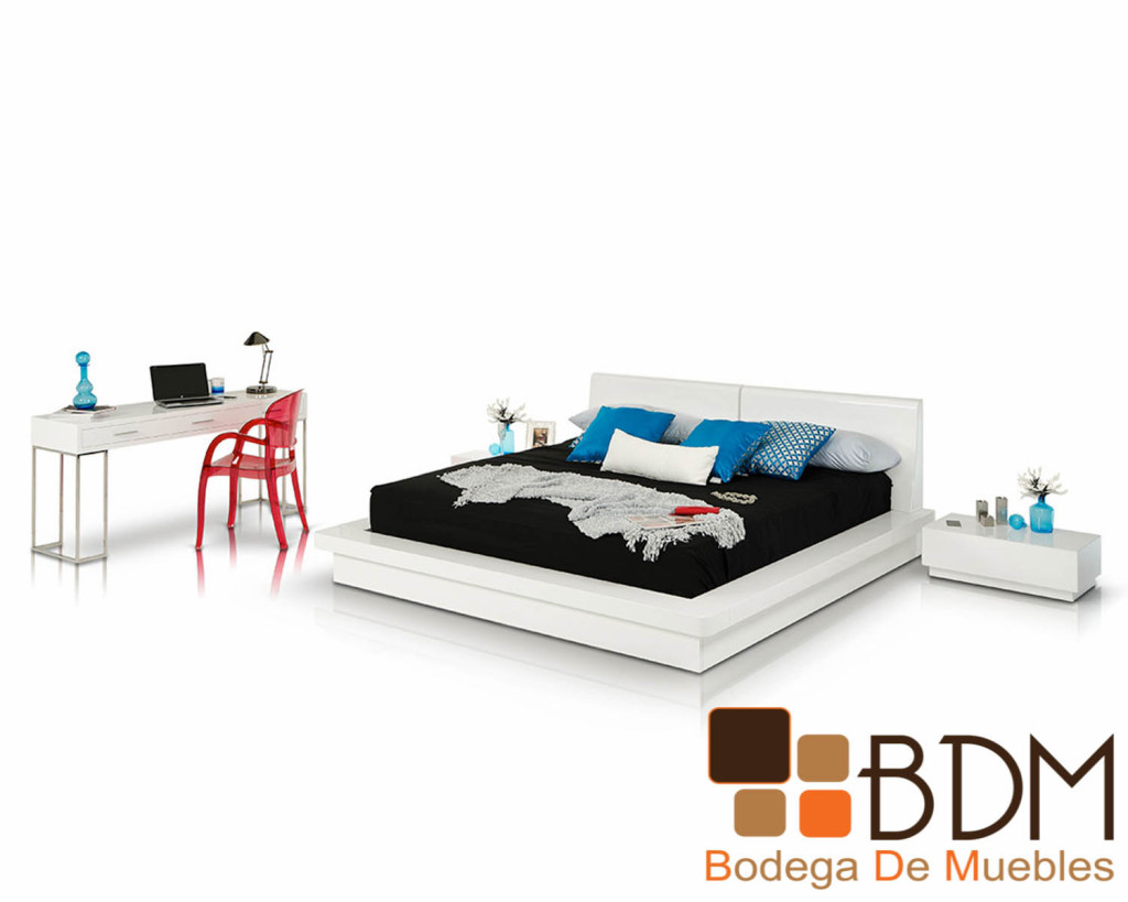 Recámara Elegance Blanca Furniture - Bodega de Muebles | Mueblería Online