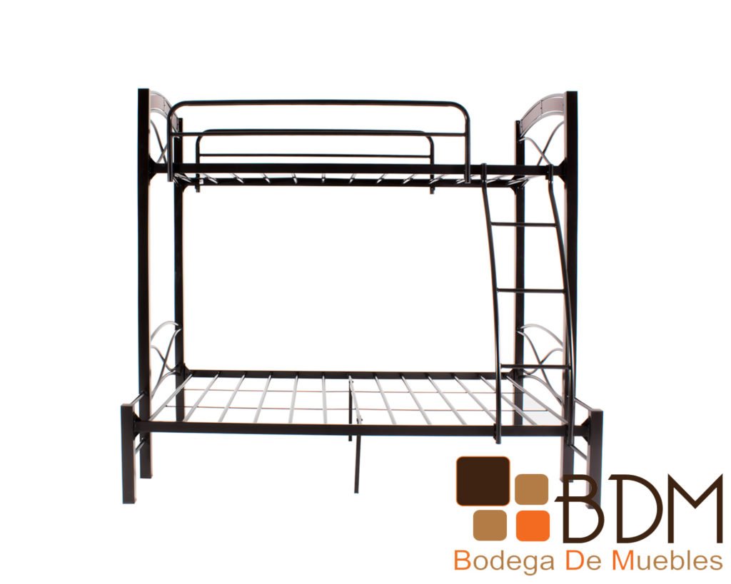 Litera mixta tubular moderna - Bodega de muebles - Mueblería Online