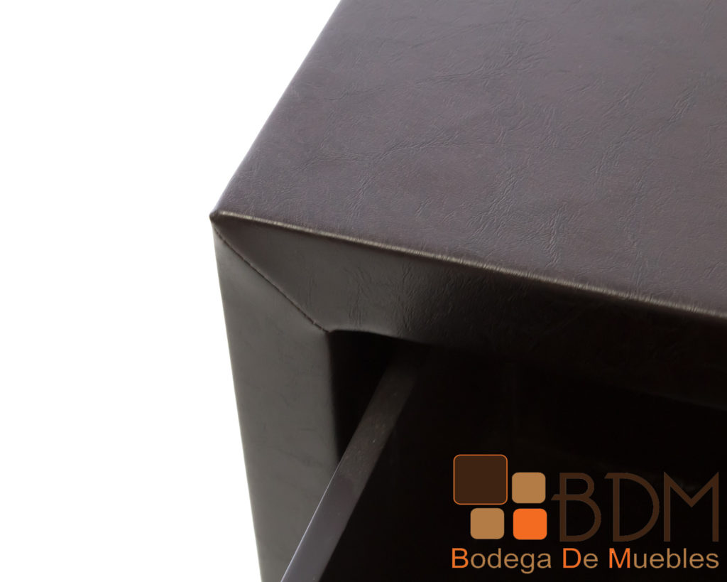 Buro moderno para habitaciones en madera mdf y vinipiel color cafe - BDM