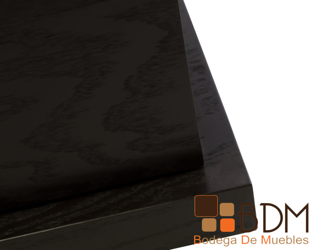 Buro moderno en madera MDF enchapado encino color chocolate - BDM