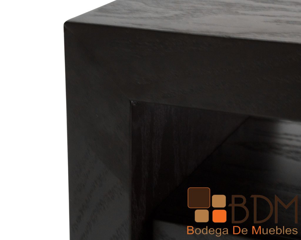 Buro moderno en madera MDF enchapado encino color chocolate - BDM