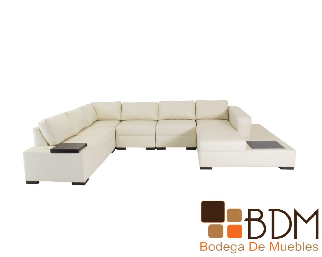 Sala moderna con sillones en color beige - Bodega de muebles